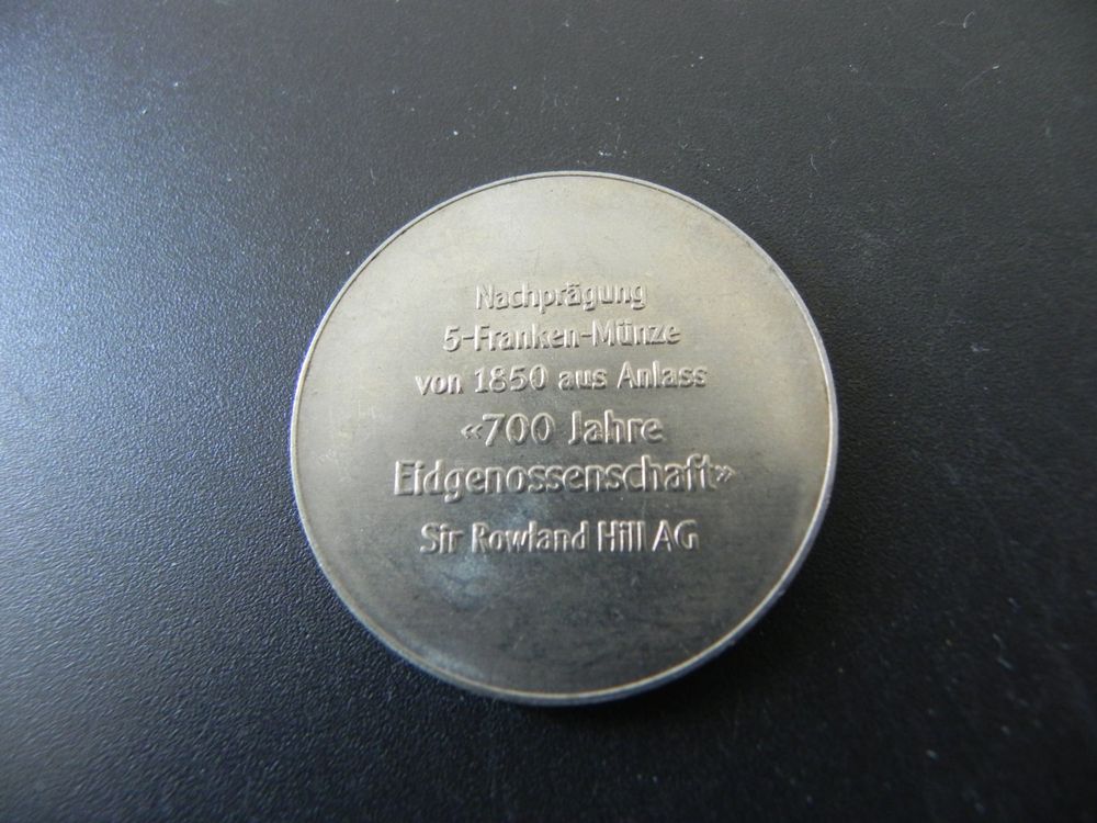 Medaille 700 Jahre Eidgenossenschaft 1291 - 1991 - 5 Franken | Kaufen auf Ricardo