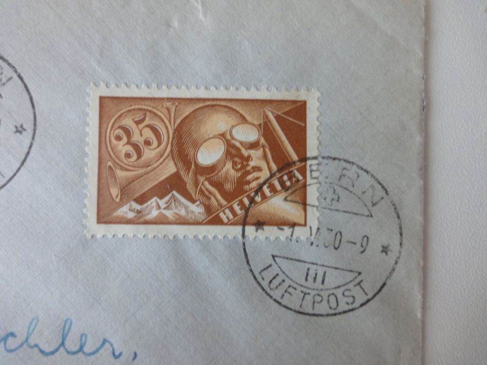 125.) 1930 - Luftpost Bern / Zürich / 35 Rp. Helvetia | Kaufen auf Ricardo