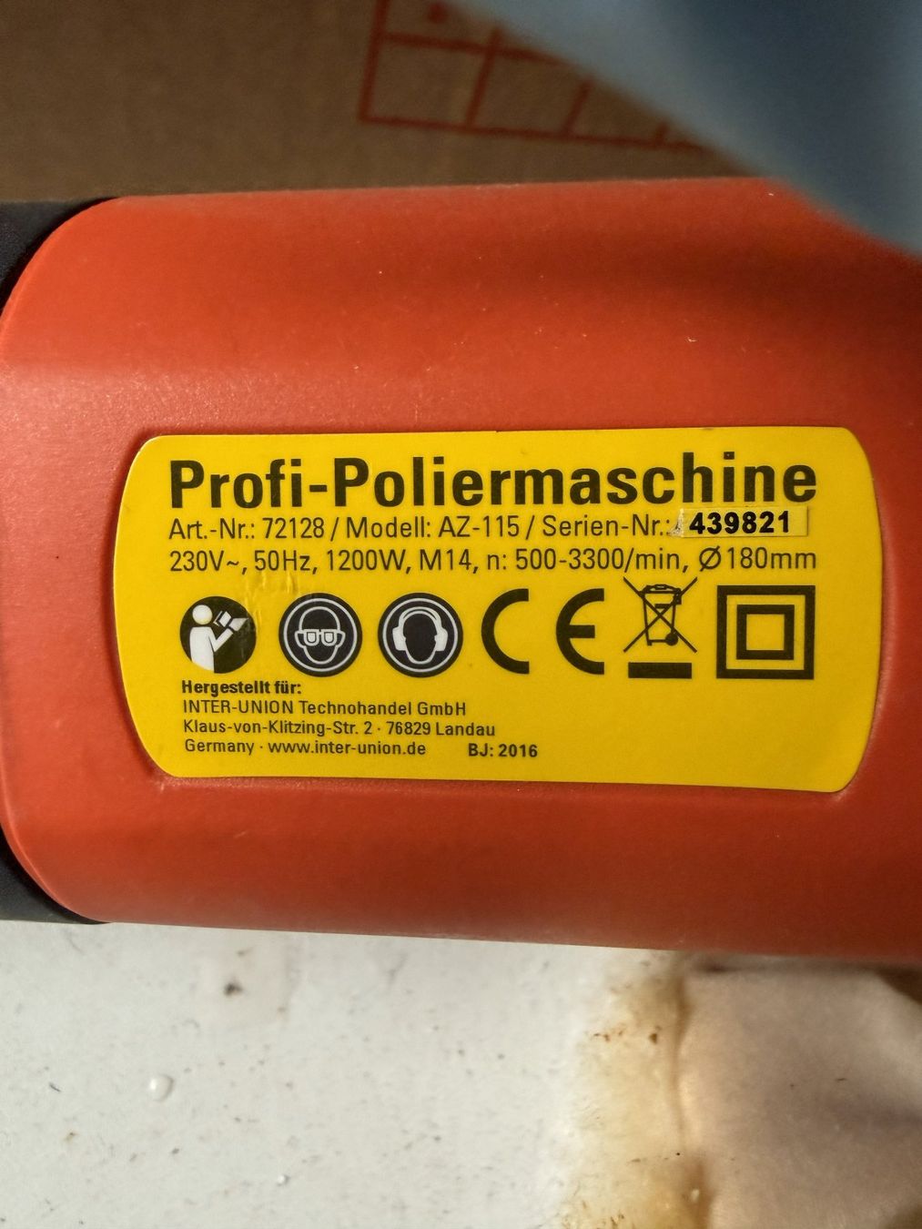 Einhell RG-EC 2035-TC Poliermaschine / Standort Biel (Gebraucht) in ...