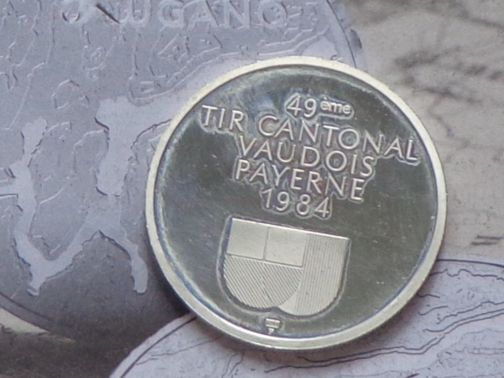 Médaille 49è Tir Cantonal Vaudois Payerne 1984 - Ag.900 (D'occasion) à ...