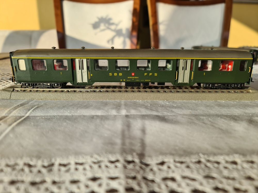 Leichtstahlwagen 1. Klasse der SBB-CFF, Liliput, H0-GS (Gebraucht) in Lanzenhäusern für CHF 20 ...