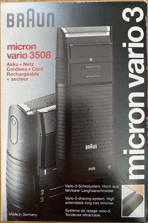 BRAUN MICRON VARIO 3 3508 (Neu und originalverpackt) in Zürich für CHF ...