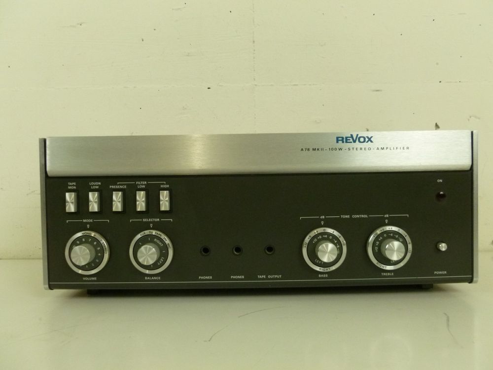 Revox A78 mk2 Vintage Stereo Verstärker (Gebraucht) in Fahrweid für CHF 150 – mit Lieferung auf ...