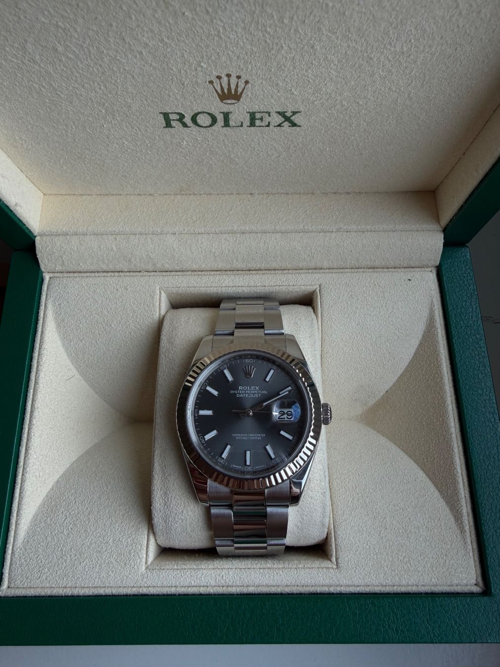 ROLEX Datejust 41- Full Set, Papers & Box 2018 Ref: 126334 (Neu (gemäss ...