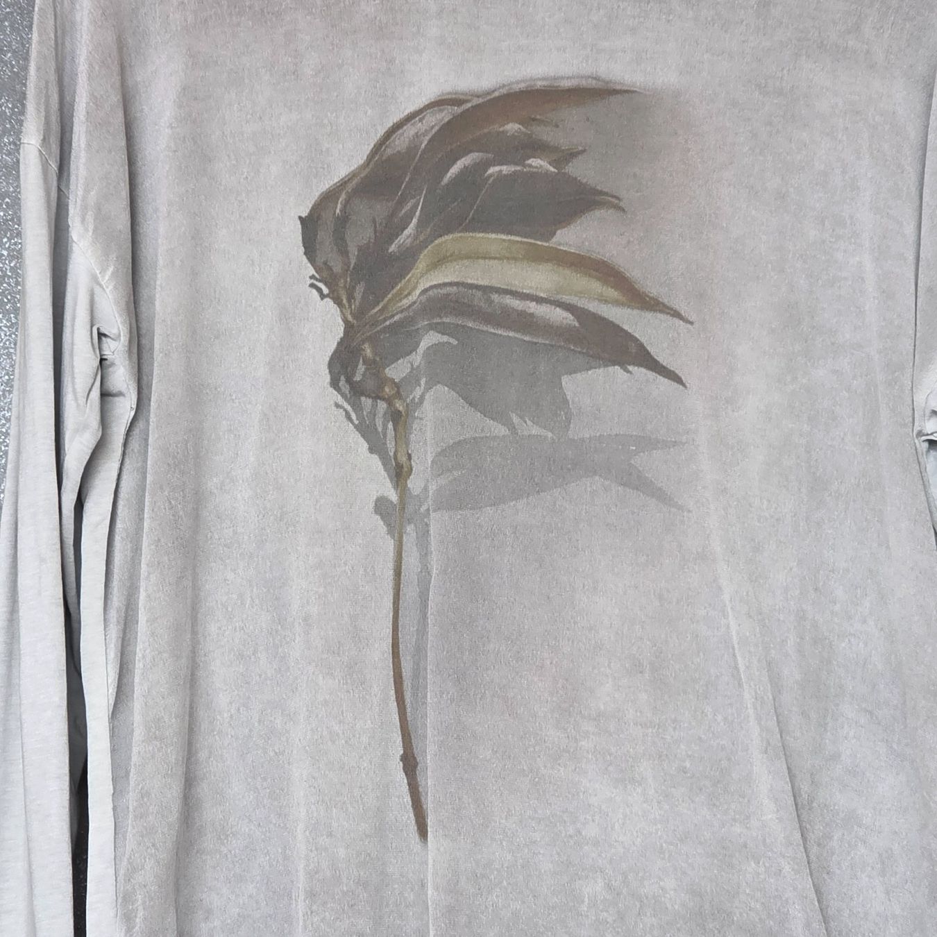 🐸 NILE SEIDENBLUSE L LEICHTER PULLOVER SEIDE PALME (Gebraucht) in ...