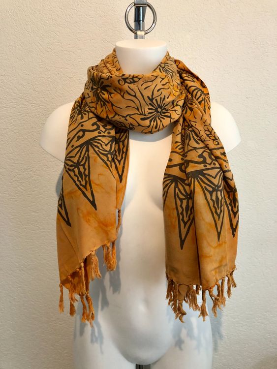 Schal Halstuch Foulard orange | Kaufen auf Ricardo