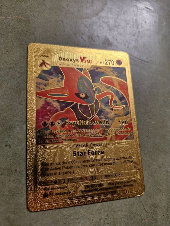 Pokémon Deoxys V Star, Gold, Psychic Javelin, Star Force | Kaufen auf ...
