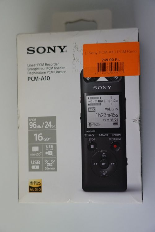 Sony PCM-A10 | Kaufen auf Ricardo
