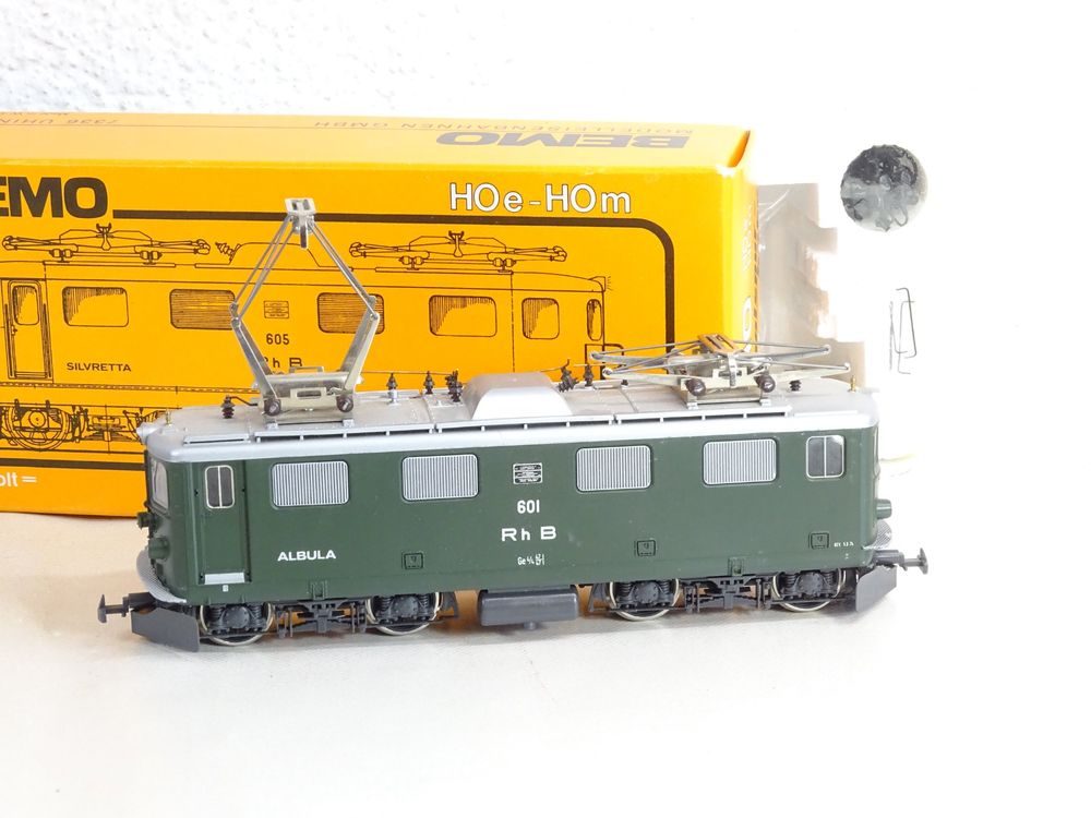 Bemo 1250/1 Elektrolok Ge4/4 Albula 601, Grün, RhB, H0m,OVP | Kaufen auf Ricardo