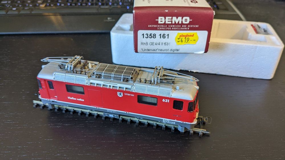 RhB Ge 4/4 II 631 "Untervaz" neurot digital - Bemo 1358 161 | Kaufen ...