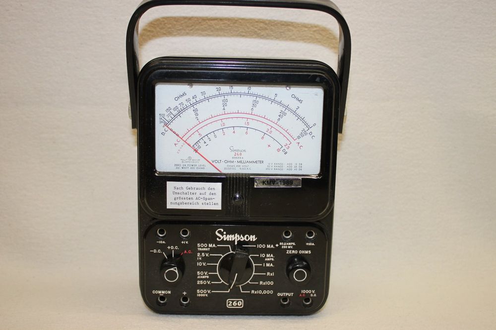 Simpson Multimeter 260 Analog | Kaufen auf Ricardo