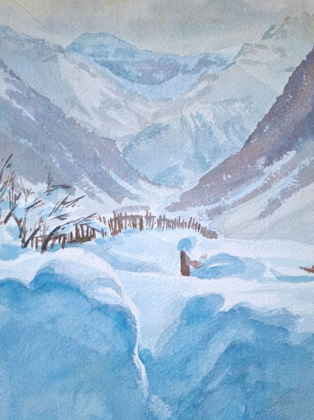 Aquarell Ferdinand Meyer-Streiff Matt Piz Grisch GL 1926 (Gebraucht) in ...