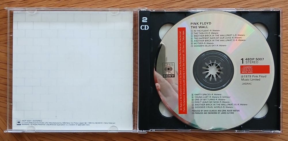 Pink Floyd – The Wall (2xCD) Japan Pressung Kultalbum!!! (Gebraucht) in ...