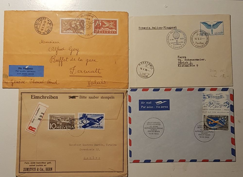4 schöne alte Luftpostbriefe (Gebraucht) in Marbach LU für CHF 20 – mit Lieferung auf Ricardo kaufen