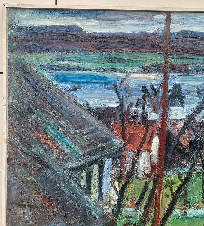 Adolf Weber (1925-1996) grosses Gemälde Hallwylersee (Gebraucht) in Root für CHF 1580 – mit ...