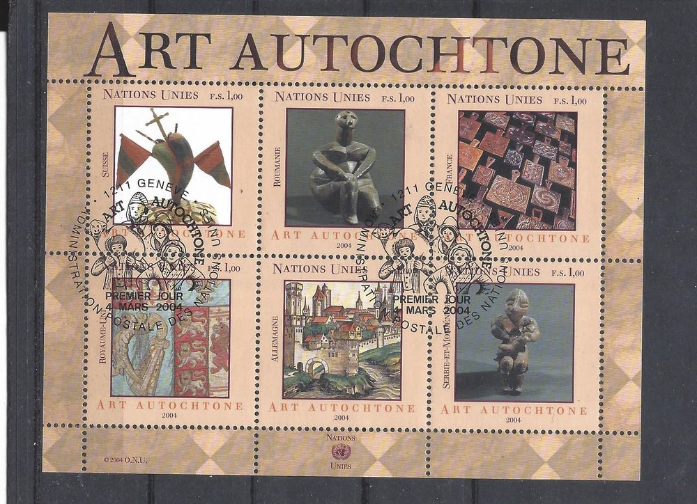 ONU UNO Bloc Art Autochtone obl. 2004 | Kaufen auf Ricardo