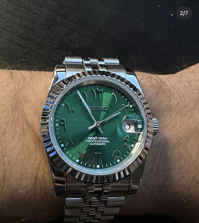 Seiko arabic dial green | Kaufen auf Ricardo