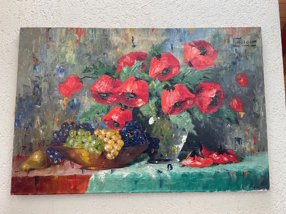 HOLGER Coquelicots, Peinture sur toile | Kaufen auf Ricardo