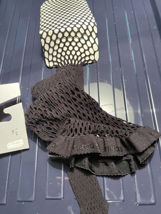 Collant a rete Calzedonia neri con logo ,tg M/L- nuovo (Nuovo e nell ...