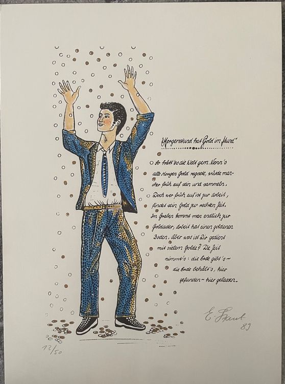 Erich Staub (1942)Litho von eine Person Handsig. | Kaufen auf Ricardo
