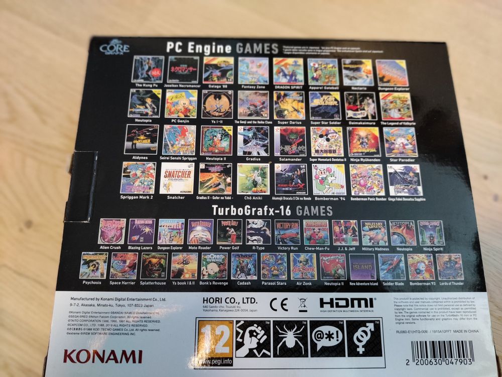 Core Grafx PC Engine Mini von Konami (EU Version) NEU (Neu und ...