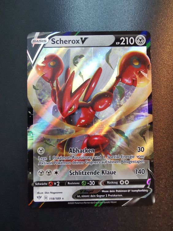 Scherox V (DAA 118) Flammende Finsternis, Pokemon 2020 (Gebraucht) in ...