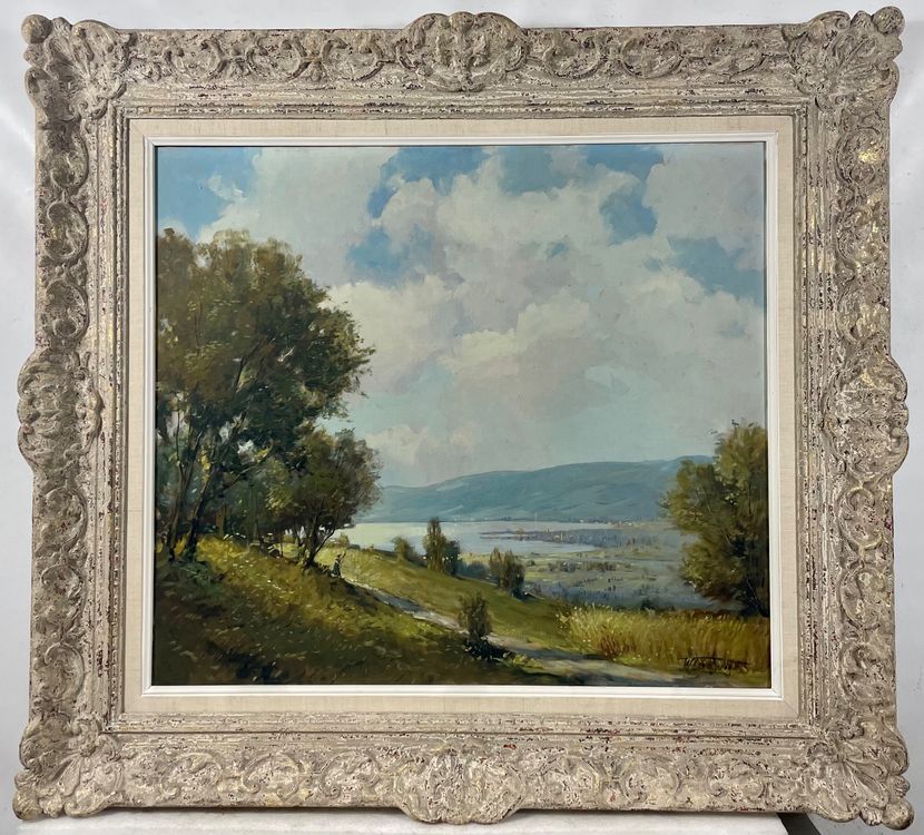 Grosses Landschaft Gemälde mit faszinierender Aussicht Sign (Gebraucht) in Root für CHF 25 – mit ...