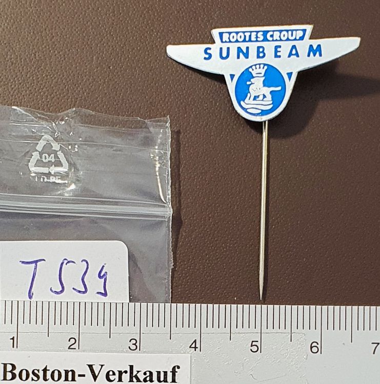 T539 Pin Pins Nadel ca. 60er Jahre Oldtimer - Sunbeam (Gebraucht) in ...