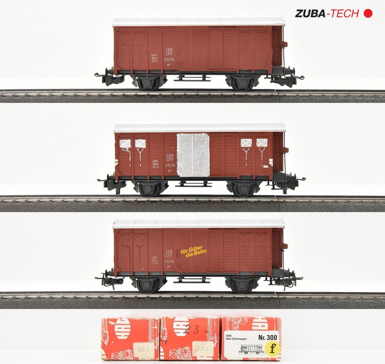HAG 3x 300 Güterwagen der SBB, H0 GS mit OVP (Gebraucht) in St. Gallen ...