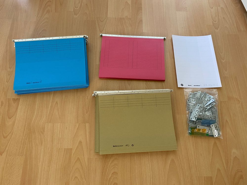 Hängeregister Mappen (37 Stk.) inkl. div. Zubehör (Gebraucht) in ...