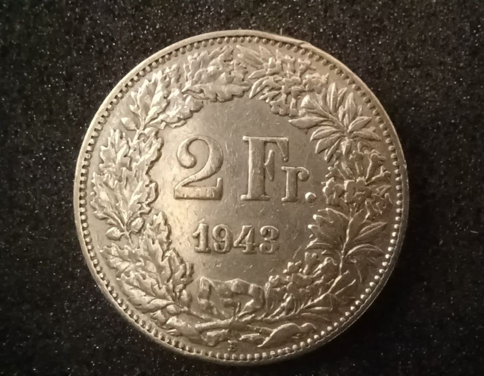 Silber Münze 2 Franken 1943 | Kaufen auf Ricardo