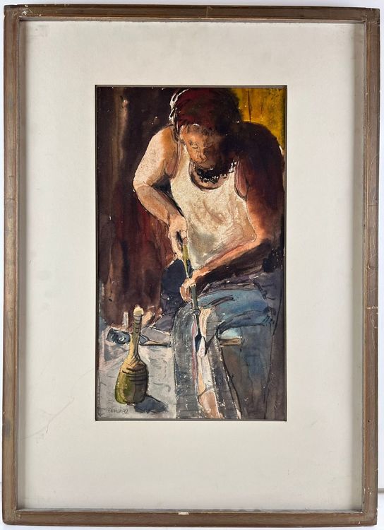 Grosses Aquarell Signiert. (Gebraucht) in Neuhausen am Rheinfall für CHF 15 – mit Lieferung auf ...