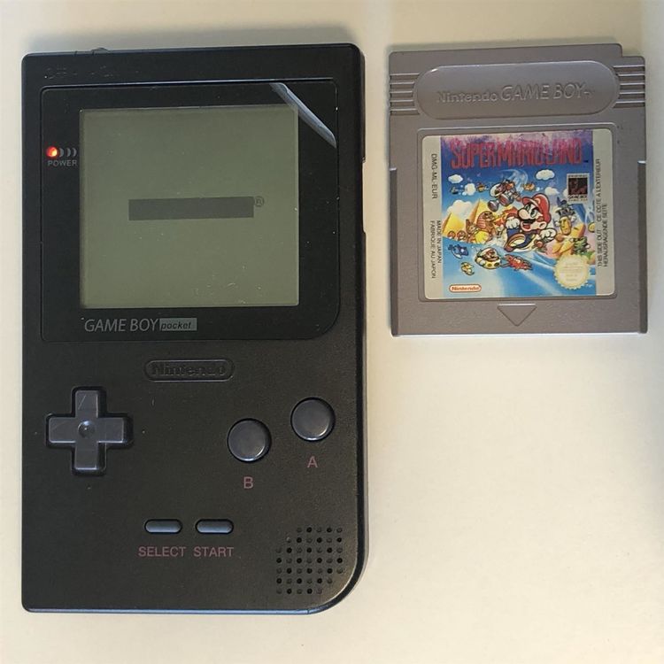 Gameboy Pocket Schwarz + Super Mario | Kaufen auf Ricardo