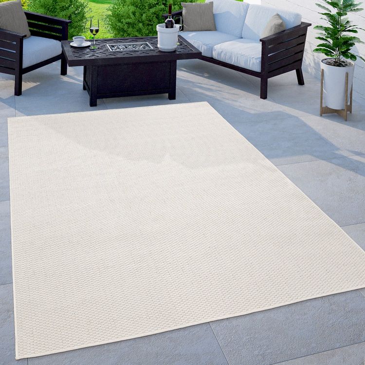 AUF RECHNUNG 160x220 cm! In - & Outdoor Teppich Uni Beige (Neu und ...