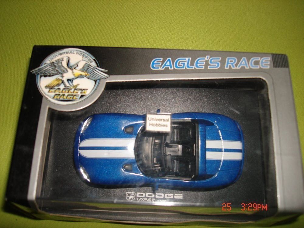 1:43 Eagles Race Dodge Viper Targa 1996 blue white Stripes (Neu und ...