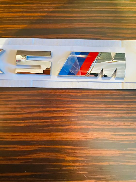 BMW X5M Emblem Logo Schriftzug NEU in Chrom | Kaufen auf Ricardo
