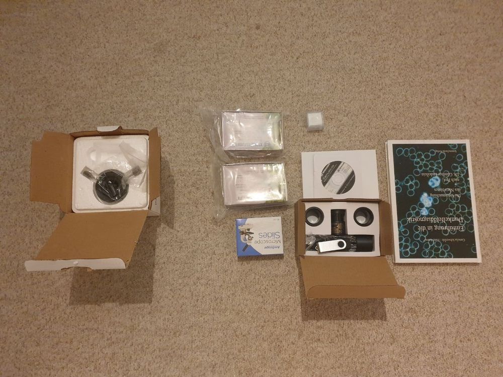 AmScope T490B-DKO Trinokulares Dunkles Feld Verbundmikroskop | Kaufen ...