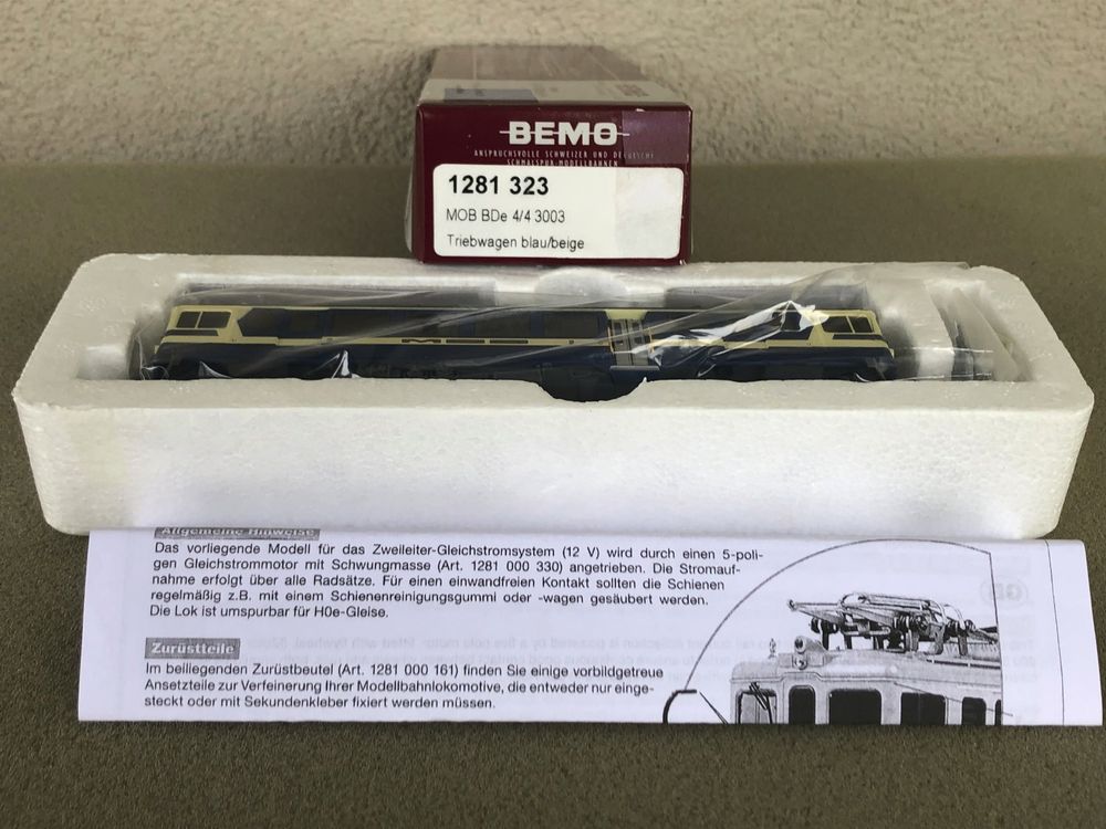 BEMO MOB 3003 Triebwagen blau/beige HOm analog | Comprare su Ricardo