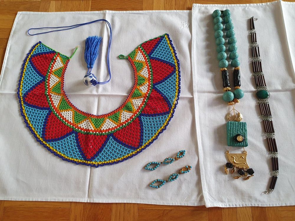 Sommer Schmuck Set: Halskette, Ohrringe *** Handarbeit! (Gebraucht) in ...