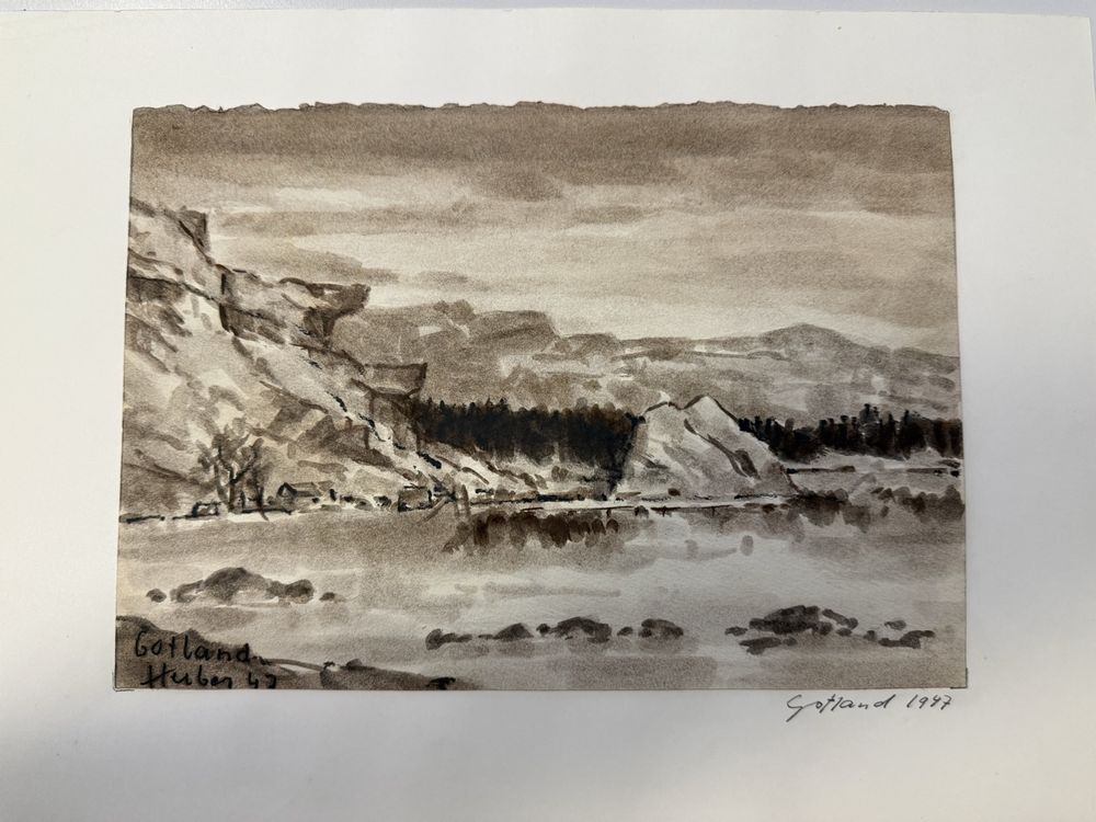 Otto Huber -Aquarell (Gebraucht) in Münsingen für CHF 30 – nur Abholung ...