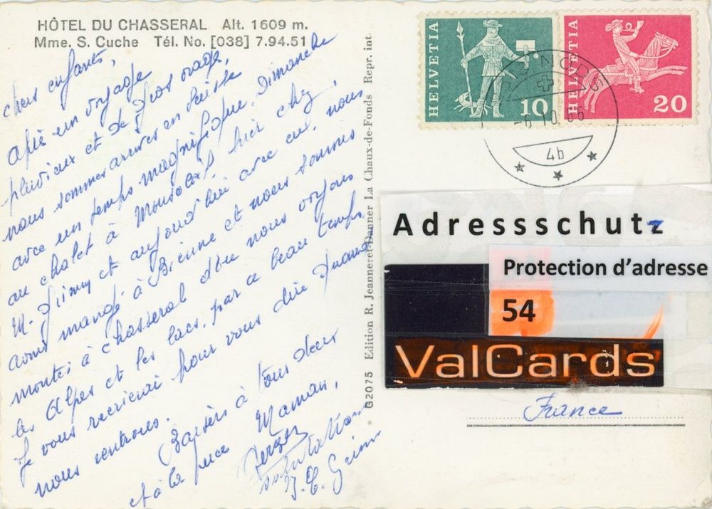 Chasseral BE - Autos beim Hôtel CHASSERAL um 1966 (Gebraucht) in ...