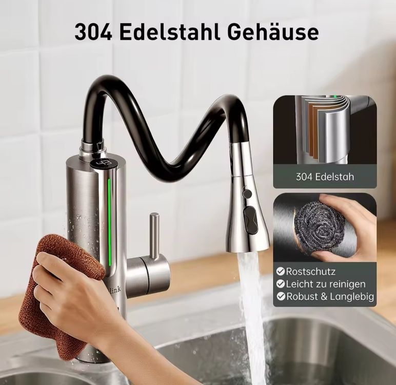 Durchlauferhitzer Wasserhahn, Warmwasser in Sekunden! (Neu und ...