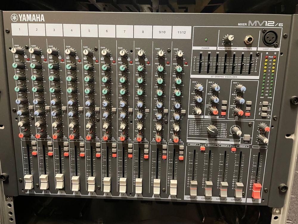 Mischpult Yamaha MV12/6 mit Hardcase (Gebraucht) in Leutwil für CHF 170 – nur Abholung auf ...