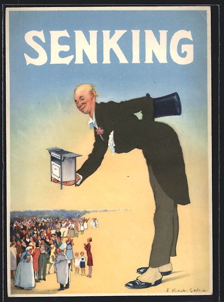 Reklame für Senking-Öfen, Herr präsen | Kaufen auf Ricardo