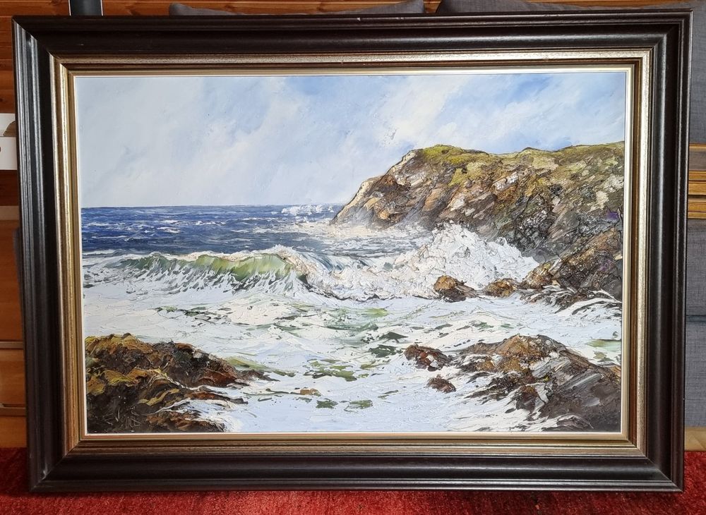 Original Oelbild signiert auf Leinwand mit Holzrahmen | Kaufen auf Ricardo