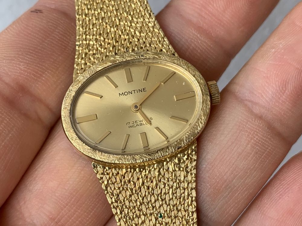 Vintage MONTINE mécanique femme / Damenuhr Handaufzug | Kaufen auf Ricardo