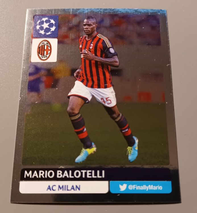 MARIO BALOTELLI AC Milan Panini Champions League Sticker | Kaufen auf ...