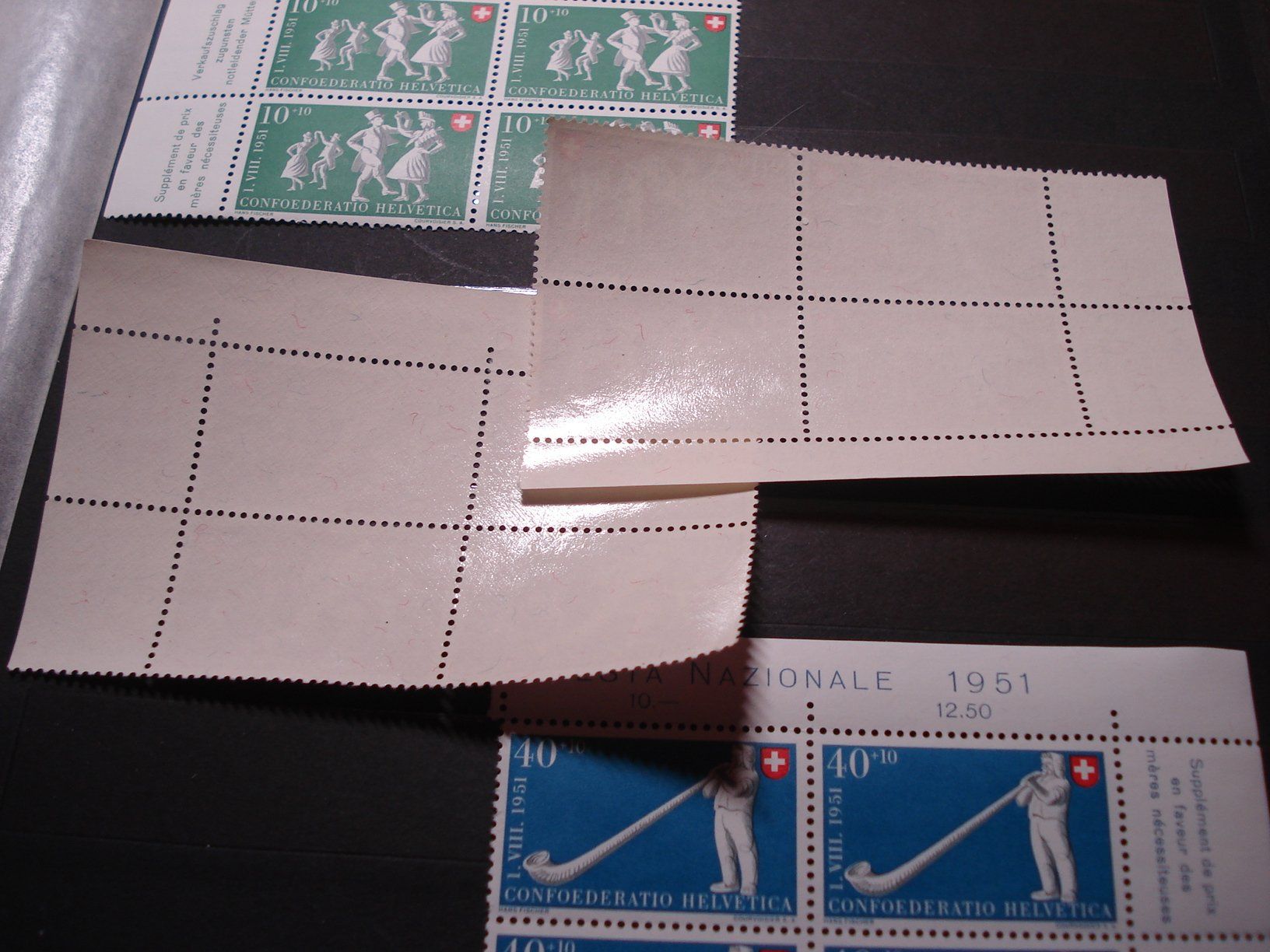 Pro Patria 1951, Satz 4erblocks ** (Gebraucht) in Niederwil AG für CHF ...