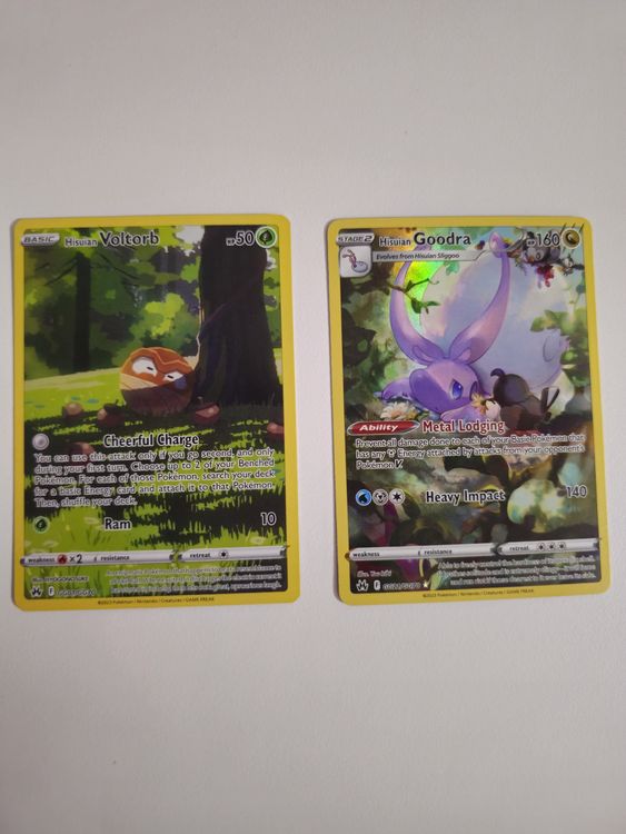 Pokemon Crown Zenith Hisuian Voltorb and Goodra (Neu (gemäss ...
