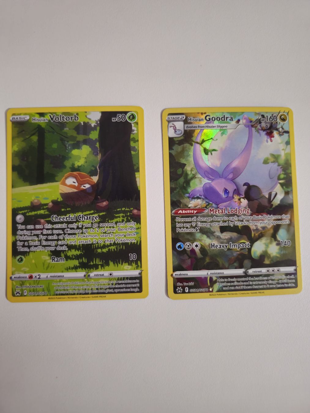 Pokemon Crown Zenith Hisuian Voltorb and Goodra (Neu (gemäss ...